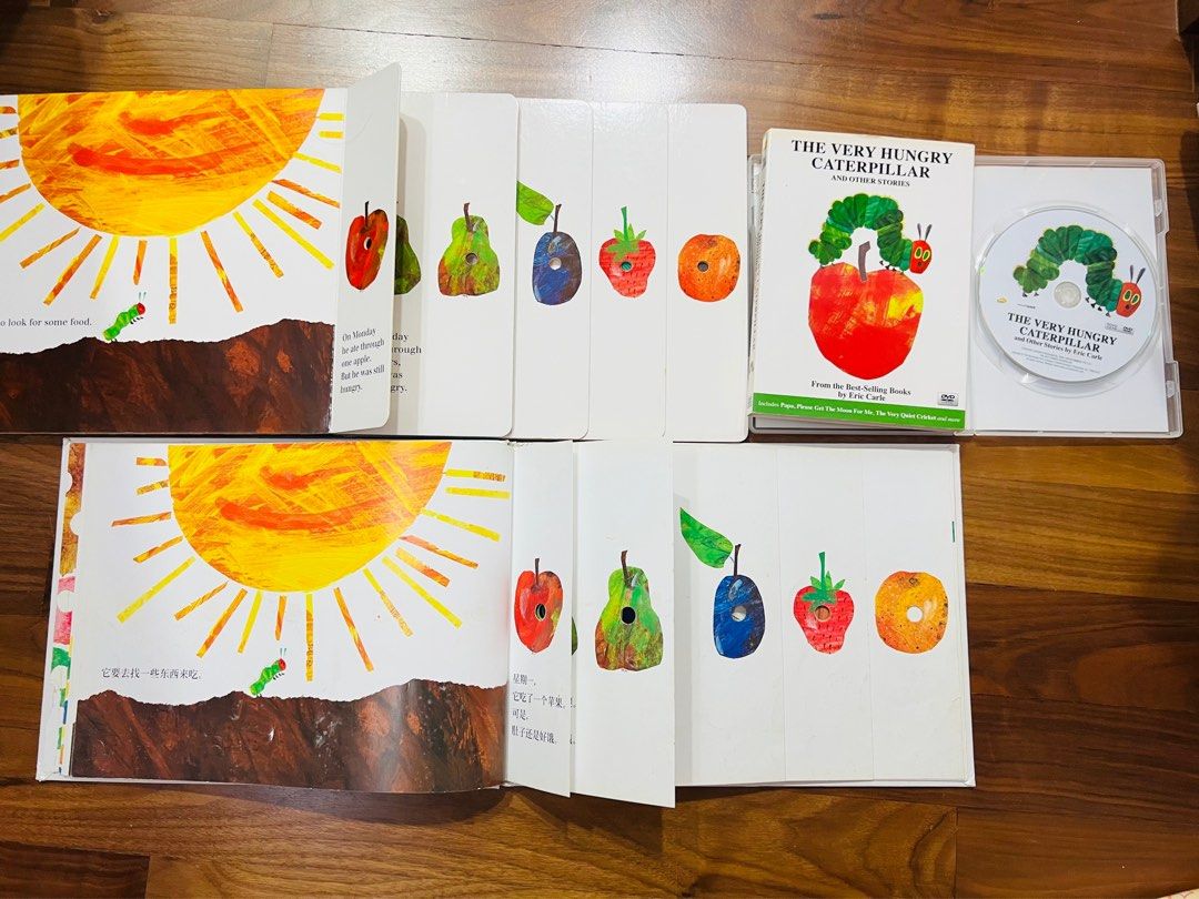 (Free Delivery + Free CD) The Very Hungry Caterpillar in English ...