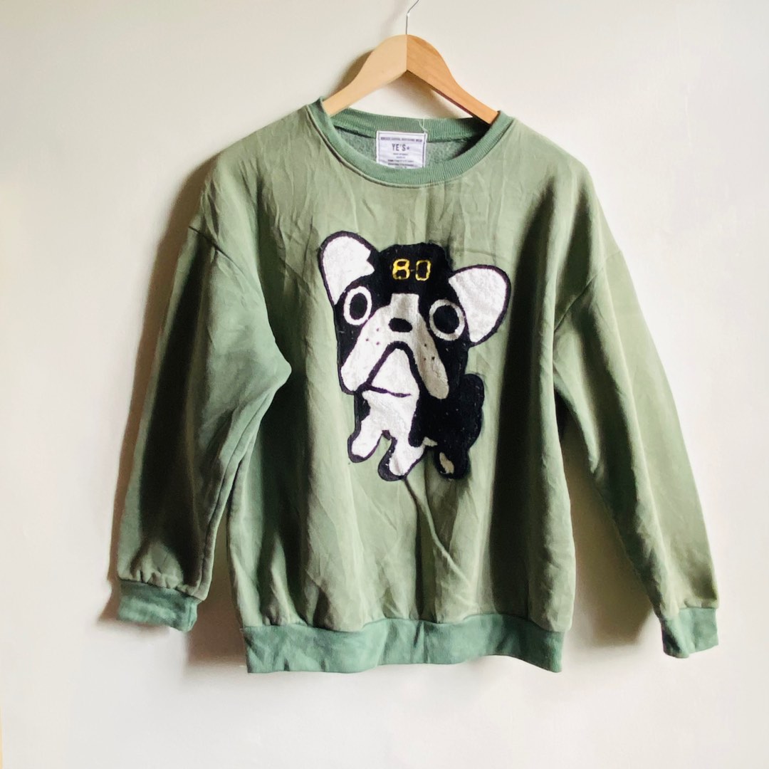 Frenchie Sage Green Oversized Pullover Jacket, Women's Fashion, Coats ...