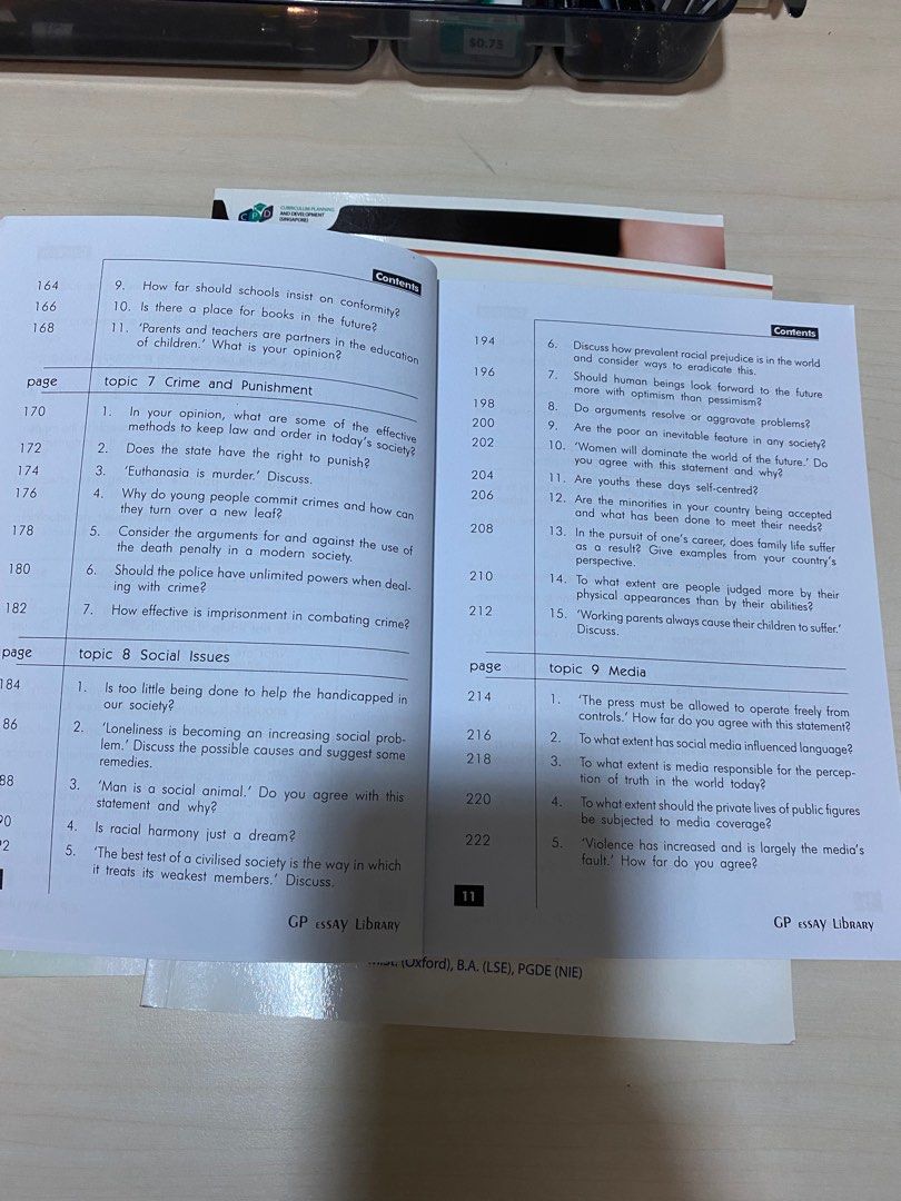 General Paper model essay and writing techniques books, Hobbies & Toys ...