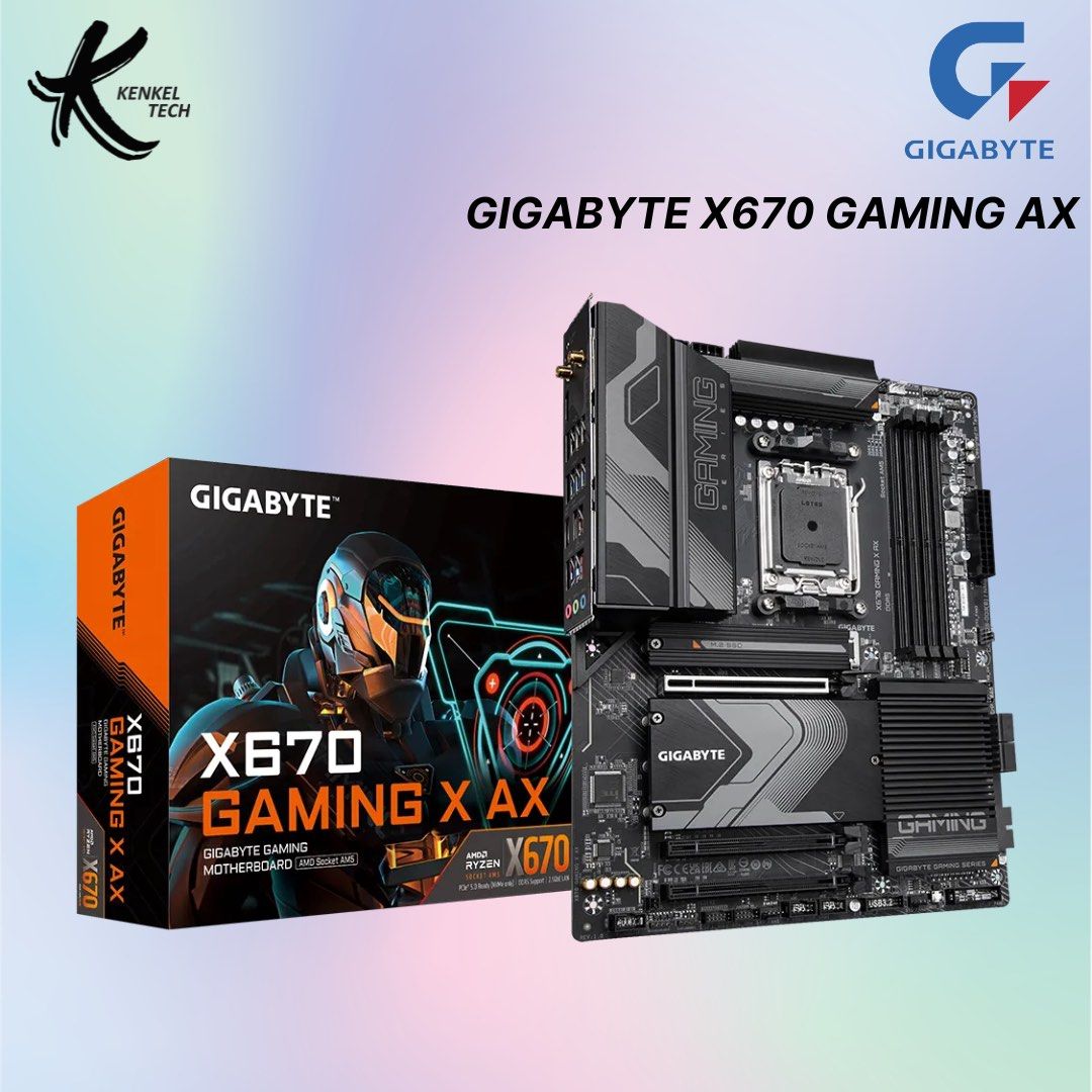 GIGABYTE X670 GAMING X AX Motherboard, Computers & Tech, Parts ...