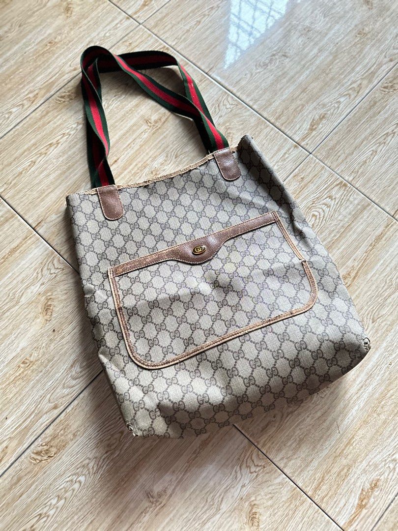 Gucci Sherry Line Tote Bag, Women's Fashion, Bags & Wallets, Tote Bags ...