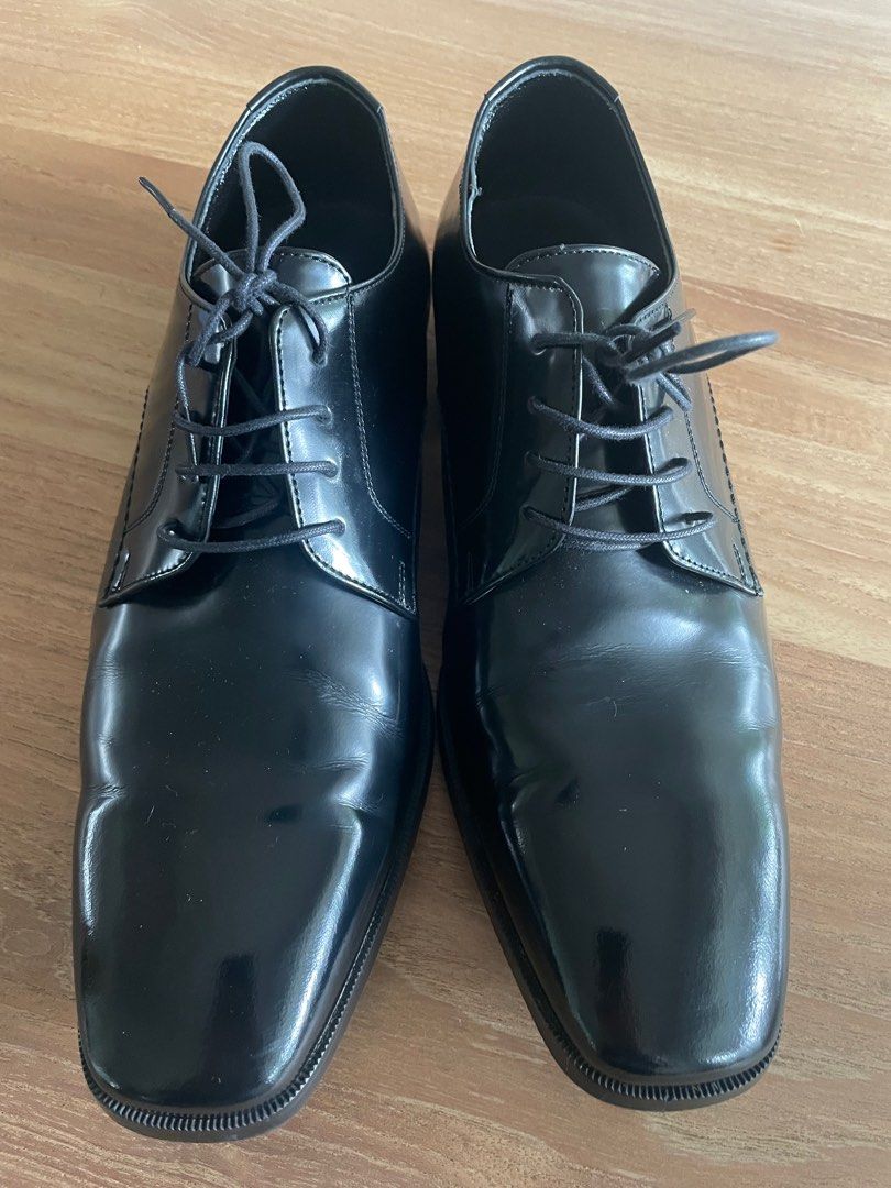 Haruta Japan black leather dress shoes - pristine, Men's Fashion ...