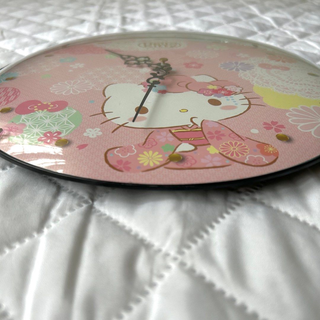 Hello Kitty Wall Clock, Furniture & Home Living, Home Decor, Clocks on ...