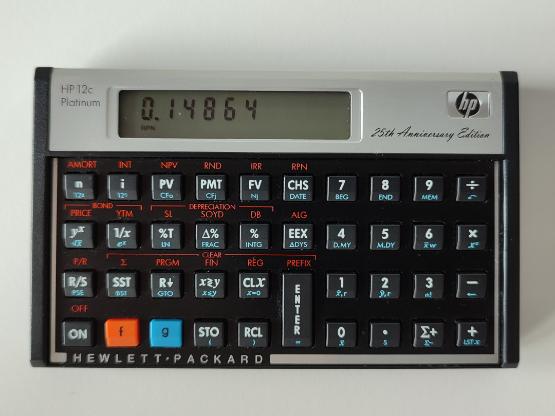HP 12c Platinum financial calculator, Computers & Tech, Office ...