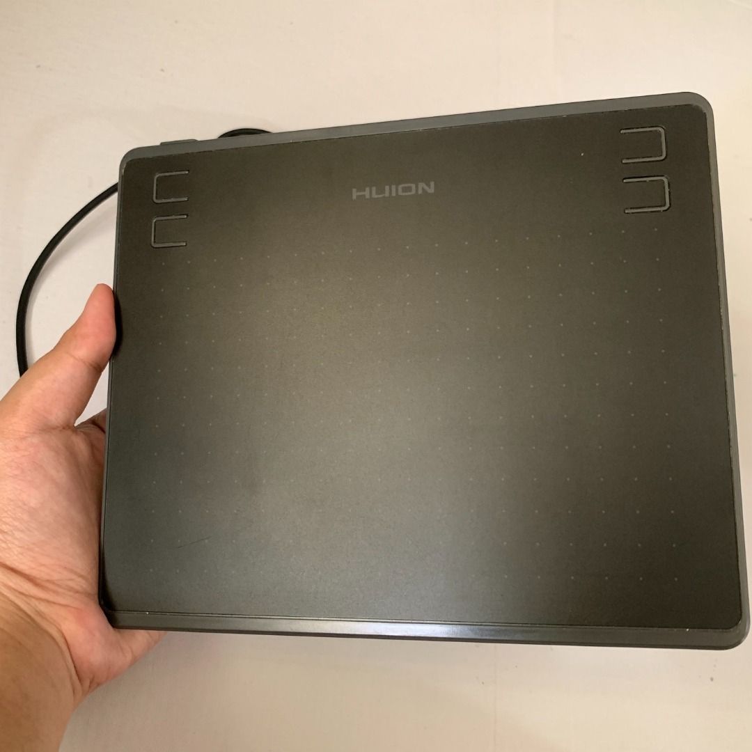 Huion HS64 Digital Graphics Tablets OSU Drawing with 8192 Battery-Free Stylus and 4 Express Keys ...
