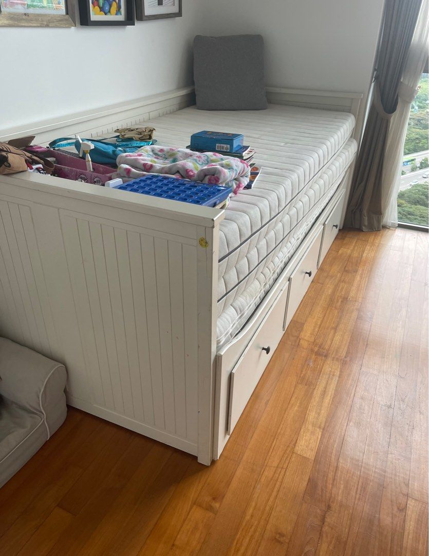 IKEA Day Bed with 2 mattresses, Furniture & Home Living, Furniture, Bed Frames & Mattresses on ...