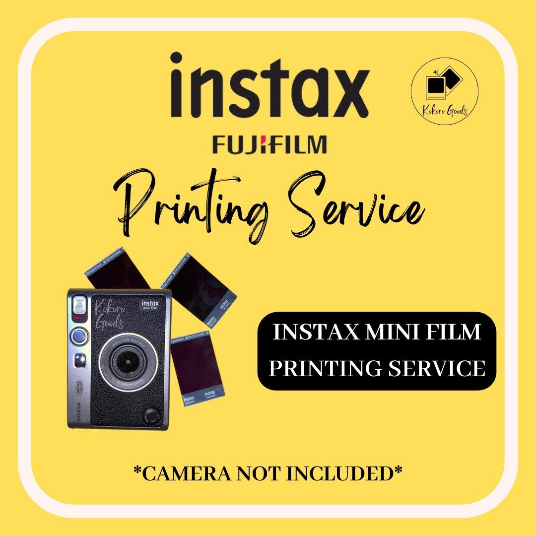 Instax Mini Film Printing Serv - Sold per piece, Photography, Cameras ...