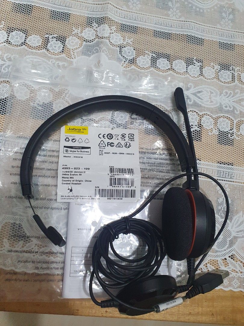 Jabra Evolve 20, Audio, Headphones & Headsets on Carousell