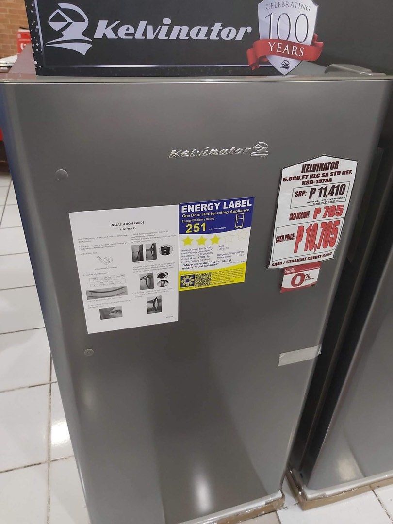Kelvinator Single Door Refrigerator KSD157SA, TV & Home Appliances ...