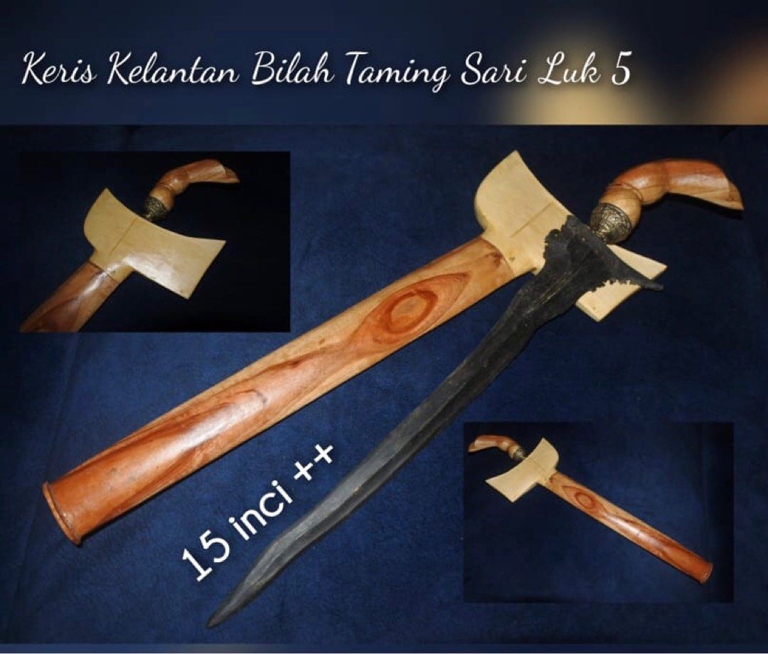 Keris Kelantan Bilah Taming Sari Luk 5, Hobbies & Toys, Stationery ...