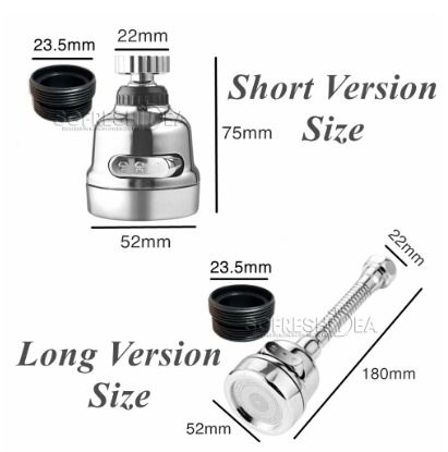 Kitchen Sink Flexible Faucet Tap Extender Adaptor Extension Adapter ...