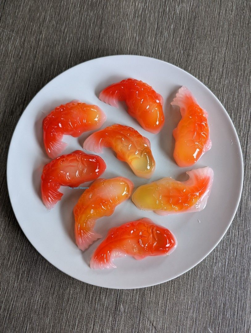 Koi fish jelly Chinese lunar new year auspicious koi Jelly agar agar ...