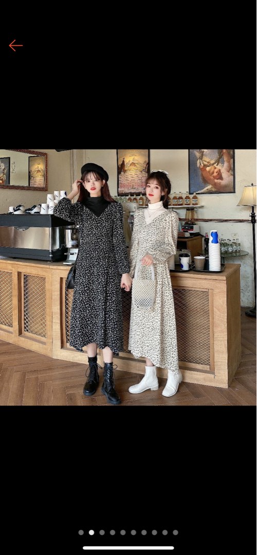 Korean Maxi Dress, Women's Fashion, Tops, Longsleeves on Carousell