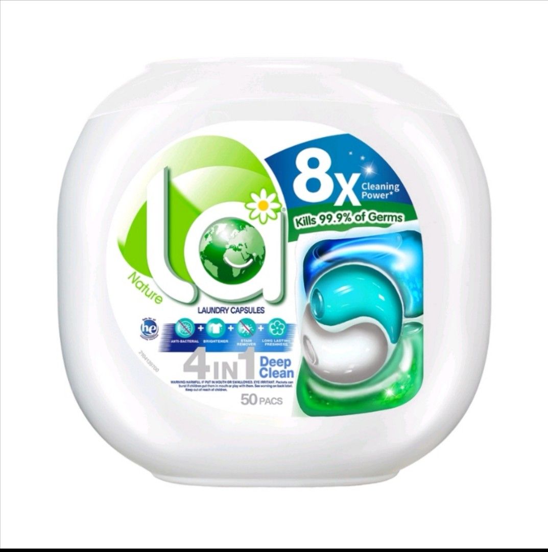 La Nature 4in1 Laundry Capsules 50 Pods from Walch, Furniture & Home Living, Cleaning & Homecare ...