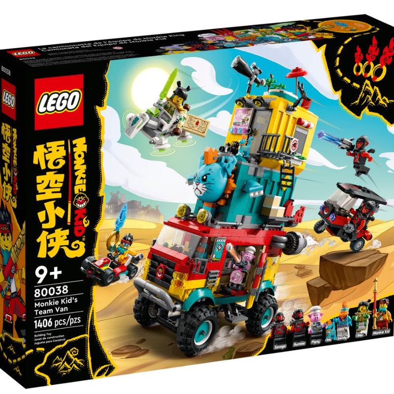 Lego 80038 Monki Kid Team Van Vehicle Minifigures & Monkey King Action ...