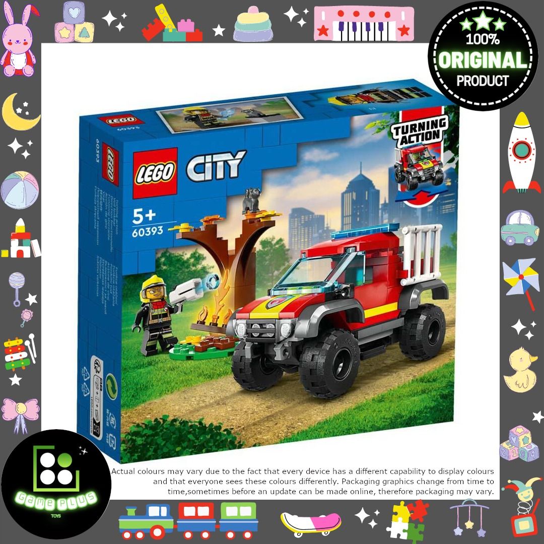 LEGO City 60393 4x4 Fire Truck Rescue, Hobbies & Toys, Toys & Games on ...