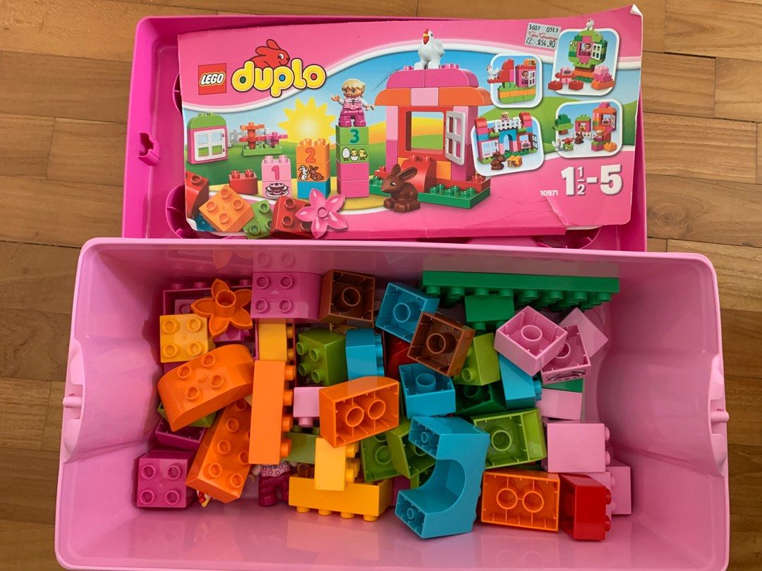 Lego duplo pink box set, Hobbies & Toys, Toys & Games on Carousell
