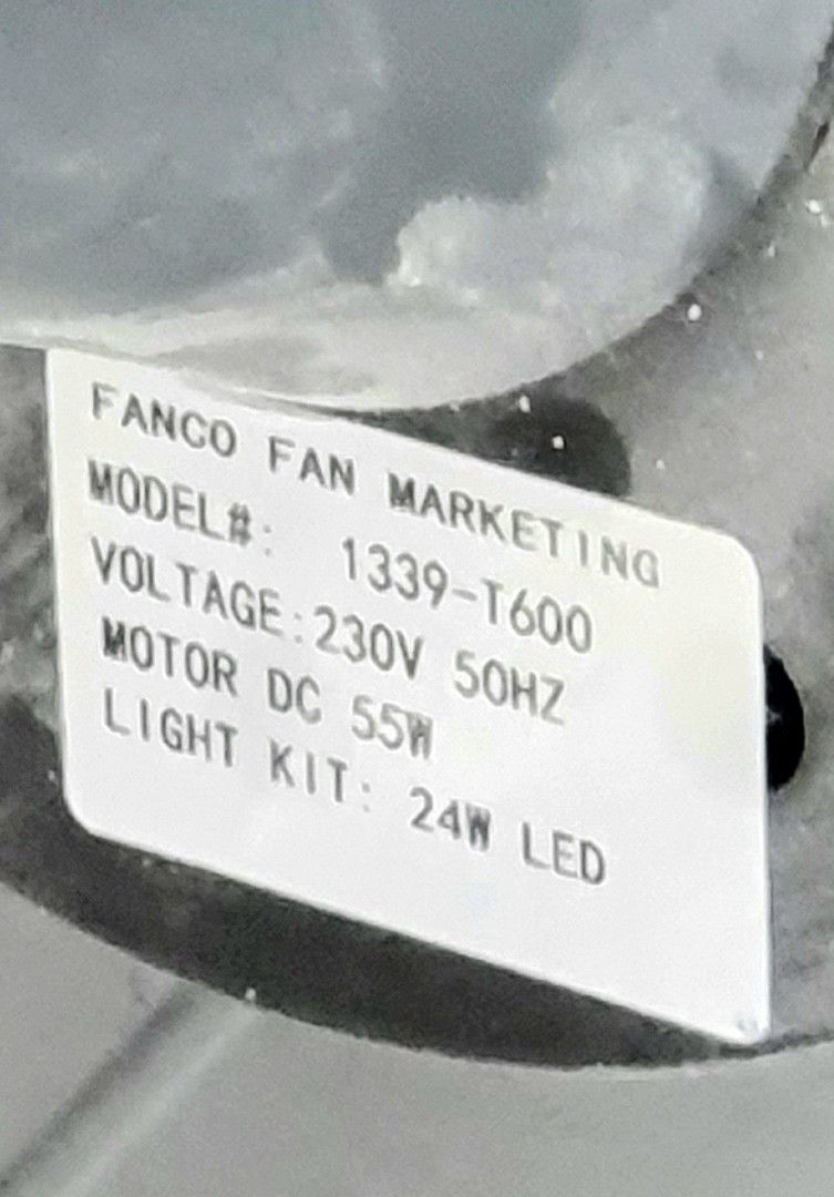 Lightly used FRANCO ceiling fan - huge industrial design fan, Furniture ...