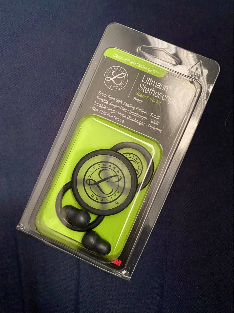 Littmann Stethoscope Spare Parts Kit (Black) for Classic III and ...