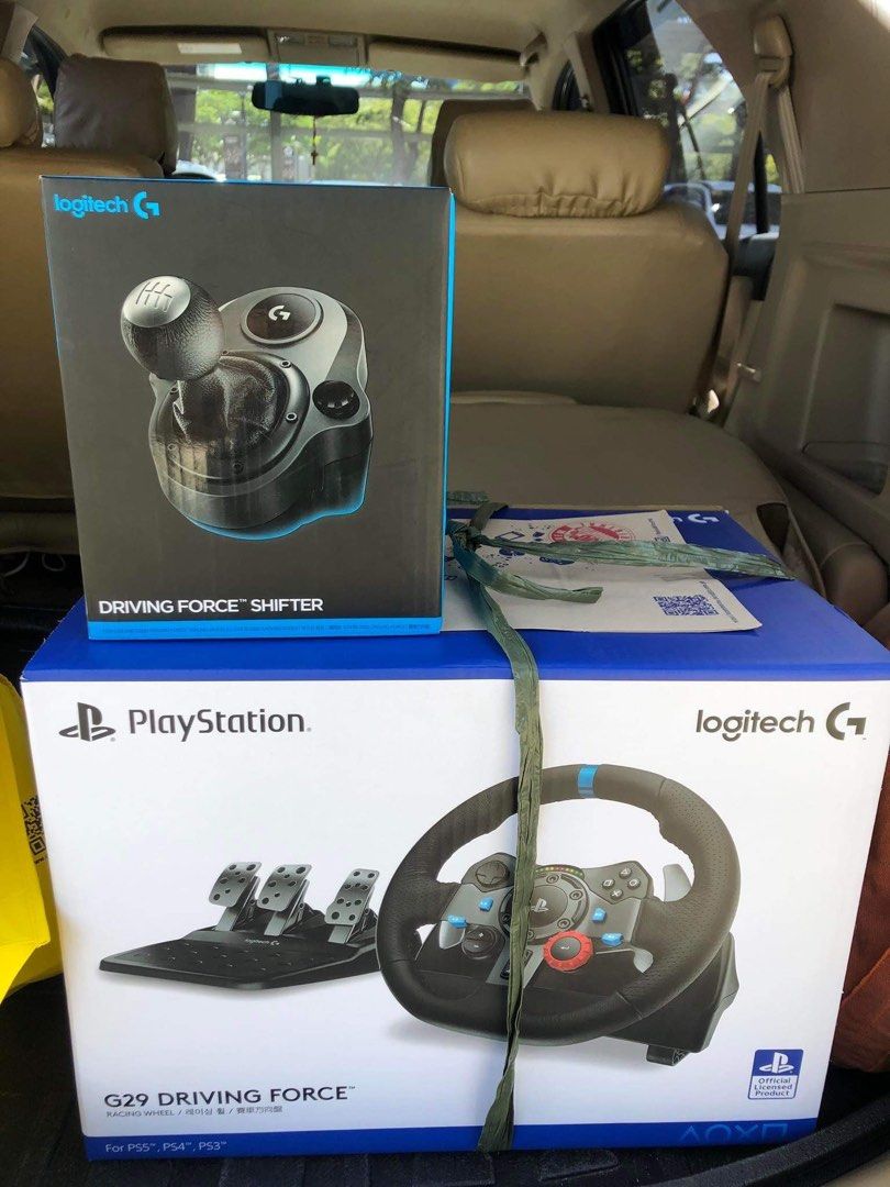 Logitech G29 with Logitech driving force shifter, Video Gaming, Video ...