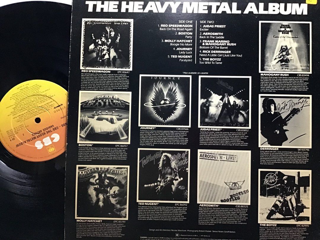 LP Sounds vol 4 - Heavy Metal Album - Judas Priest Aerosmith Boston OOP ...