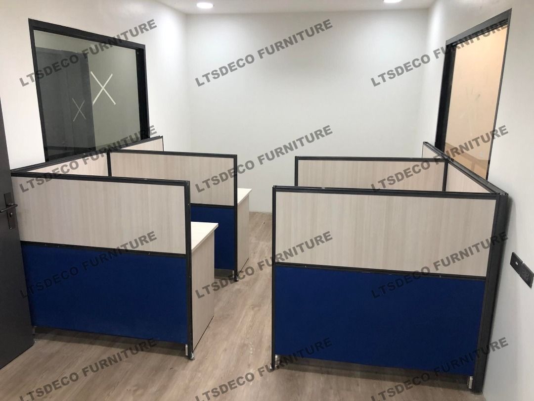 L-SHAPE MODULAR FULL LAMINATED TYPE OFFICE PARTITION FURNTIURE ...