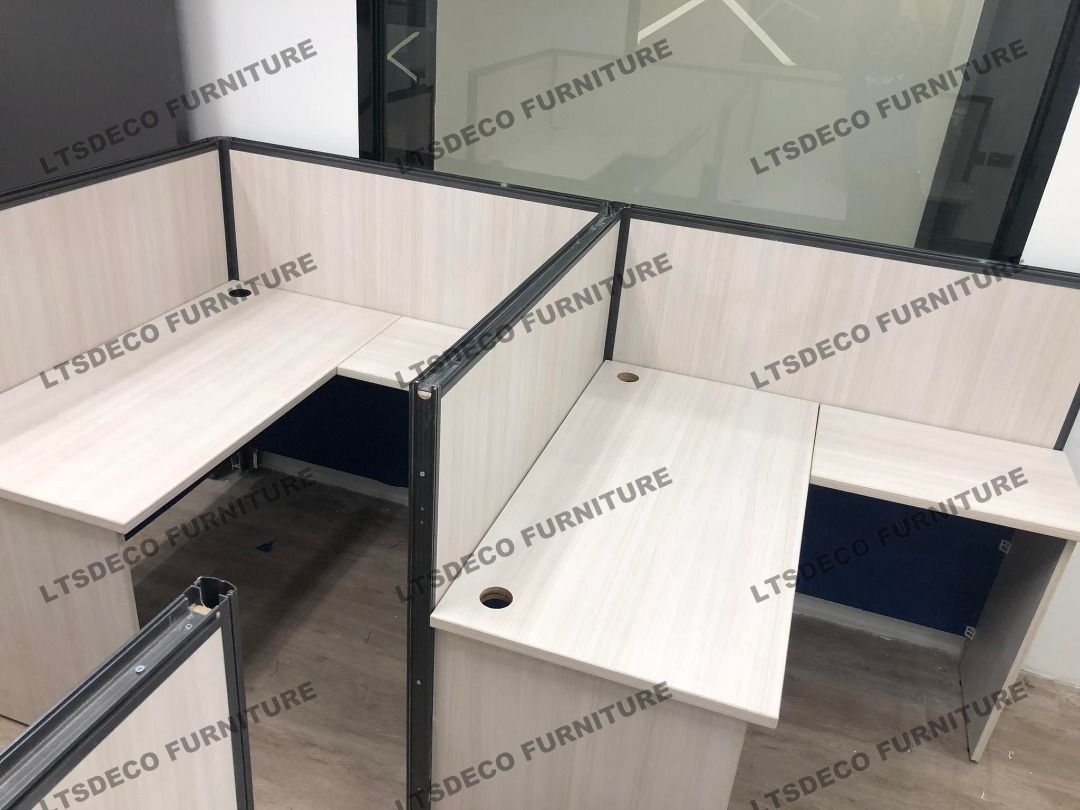 L-SHAPE MODULAR FULL LAMINATED TYPE OFFICE PARTITION FURNTIURE ...