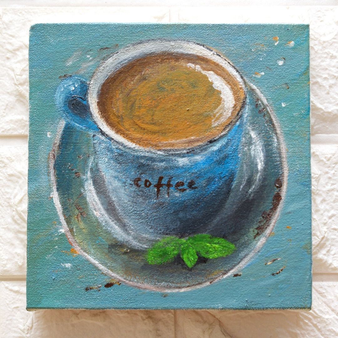 Lukisan Kanvas Akrilik/Acrylic 100% Asli (BUKAN PRINTING) 15x15, Desain ... Lukisan Kanvas Akrilik/Acrylic 100% Asli (BUKAN PRINTING) 15x15, Desain ...
