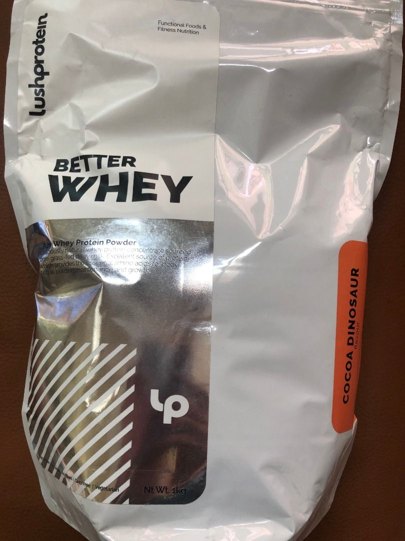 Lushprotein Better Whey (Cocoa Dinosaur), Health & Nutrition, Health ...
