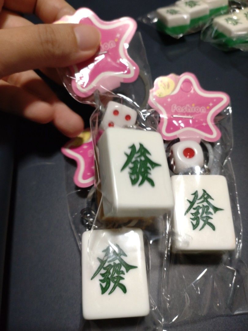 Mahjong Tile Keychains, Hobbies & Toys, Toys & Games on Carousell