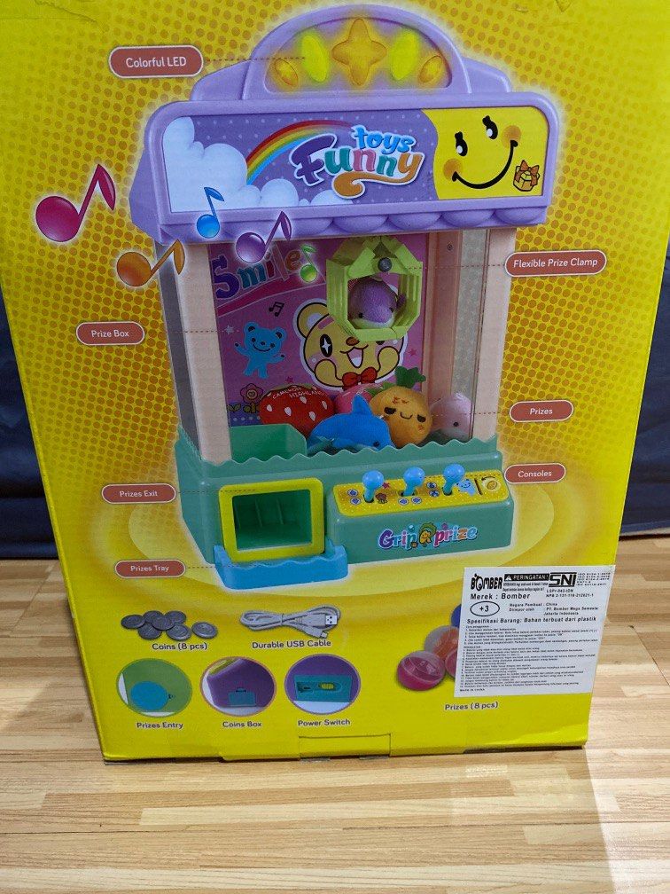Mainan Capit Boneka / Joy Claw Machine, Toys & Collectibles, Mainan di ...