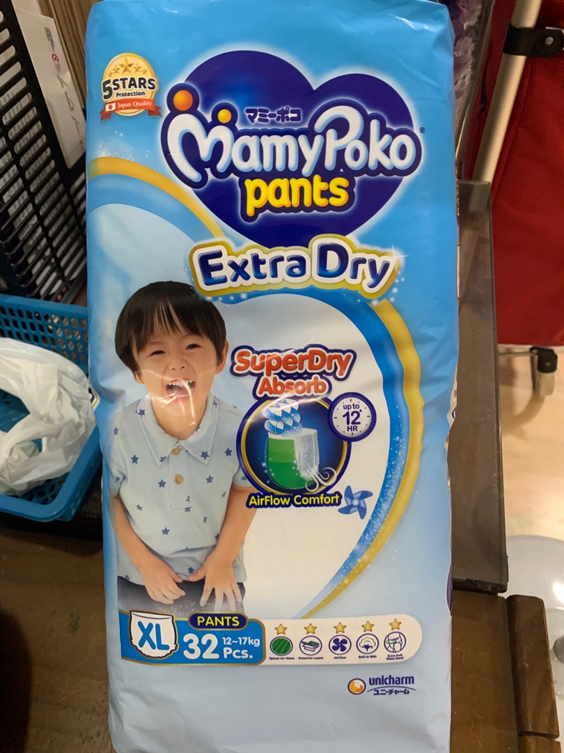 MamyPoko Pants (Extra Dry) - XL, Babies & Kids, Bathing & Changing ...