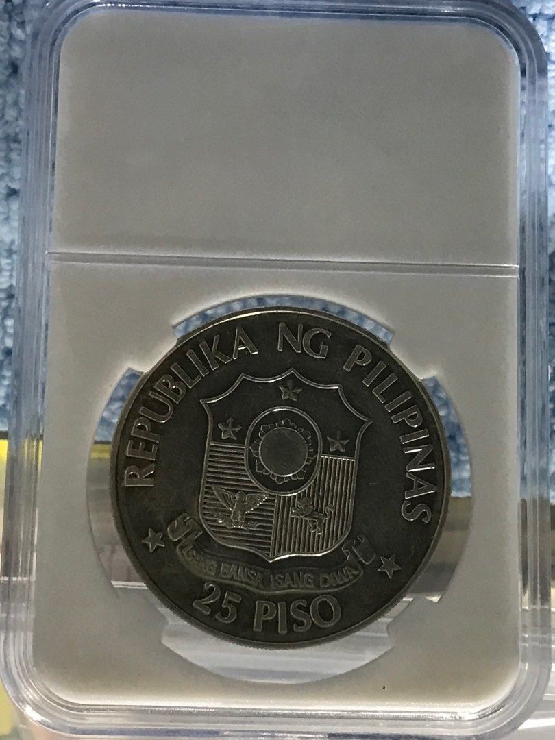 Marcos-Reagan 1982, 25 piso philippines commemorative coins, Hobbies ...