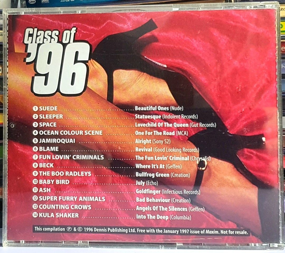Vintage-MAXIM - Class of '96, Hobbies & Toys, Music & Media, CDs & DVDs on Carousell