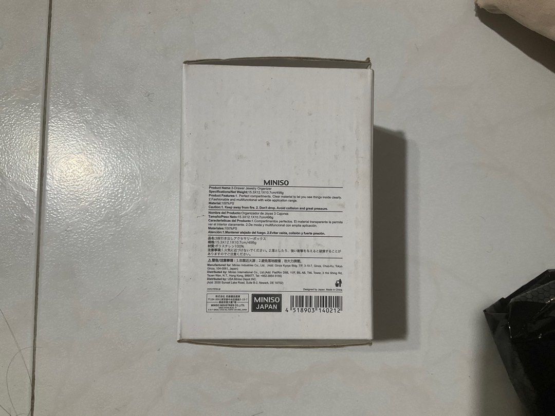 Miniso Jewelry box, Women's Fashion, Jewelry & Organisers, Accessory ...