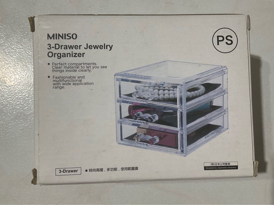 Miniso Jewelry box, Women's Fashion, Jewelry & Organisers, Accessory ...