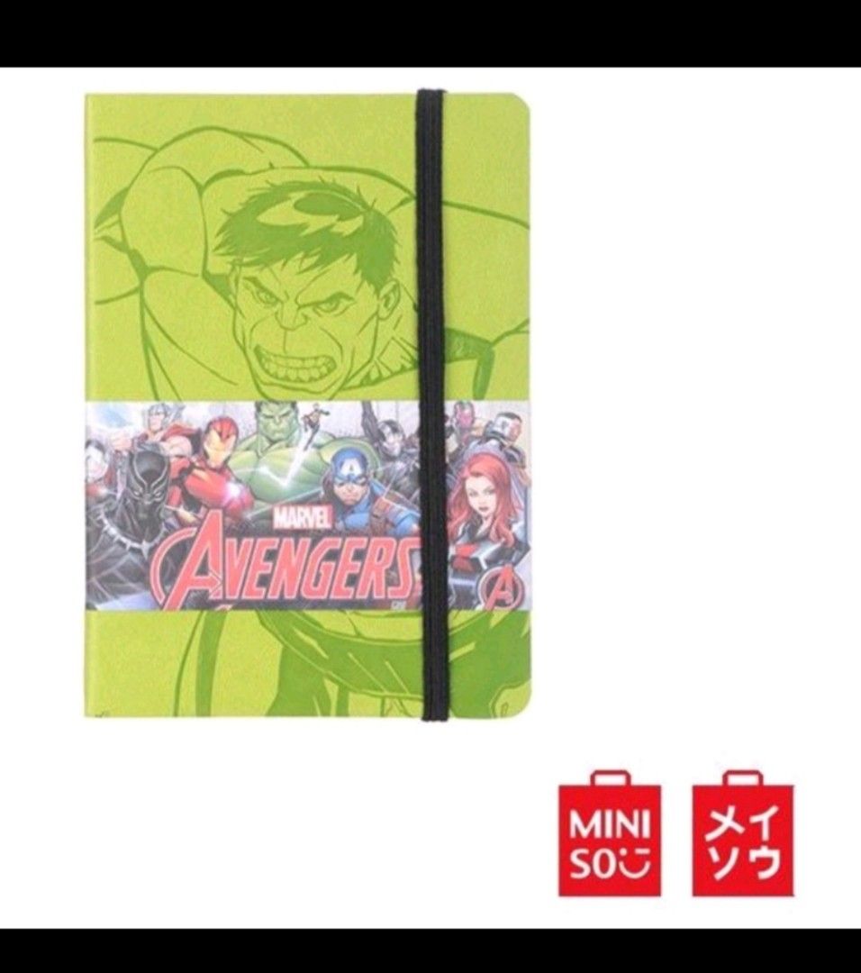 Miniso x marvel note book hulk version, Buku & Alat Tulis, Buku di ...