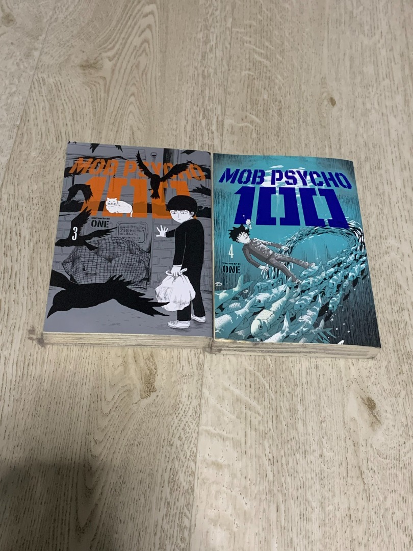 mob psycho 100 manga vol 3-4, Hobbies & Toys, Books & Magazines, Comics & Manga on Carousell