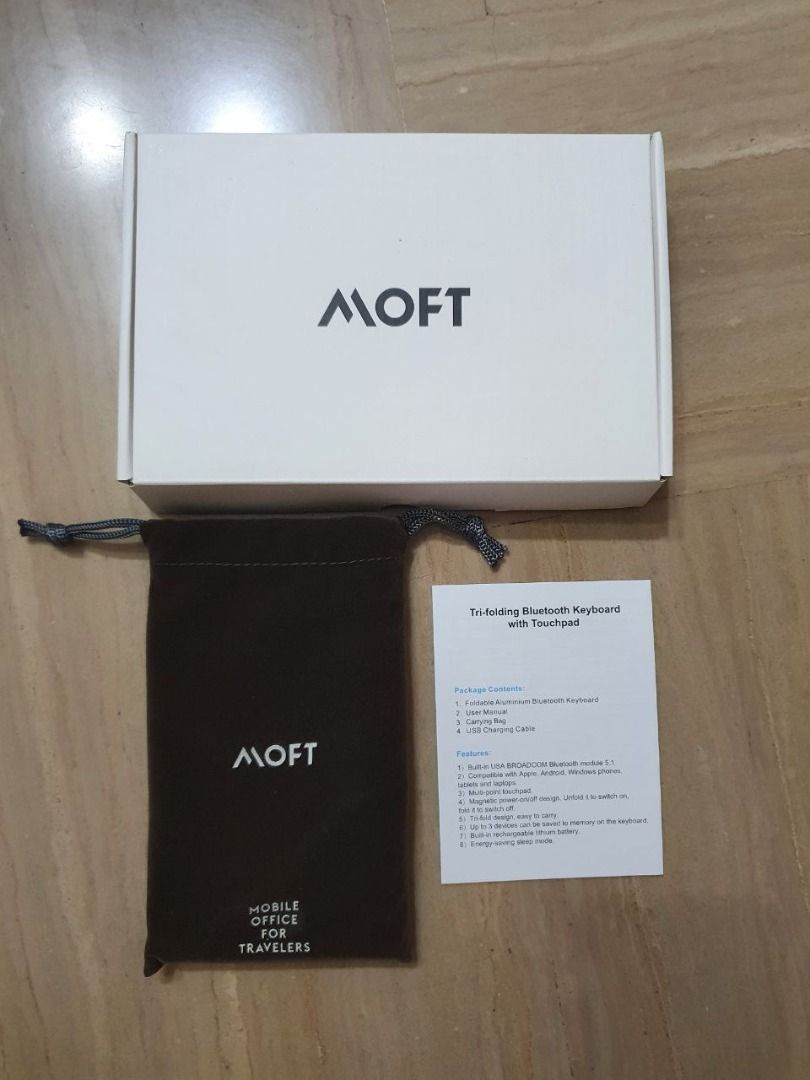 MOFT Wireless foldable keyboard, Computers & Tech, Parts & Accessories ...