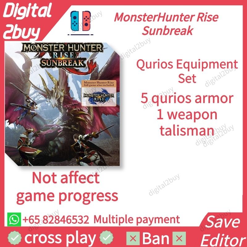 Monster Hunter Rise Sunbreak Qurios Equipment Qurios Armor, Video ...