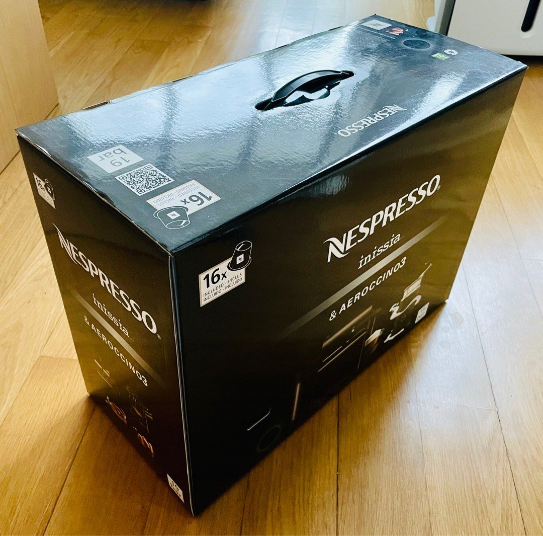 Nespresso Inissia & Aeroccino3 Bundle (19 bar), TV & Home Appliances ...
