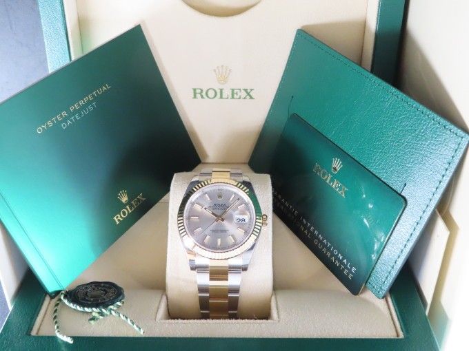 New Full Stickers Rolex Datejust 41 mm 18 ct. Yellow Gold / Stainless ...