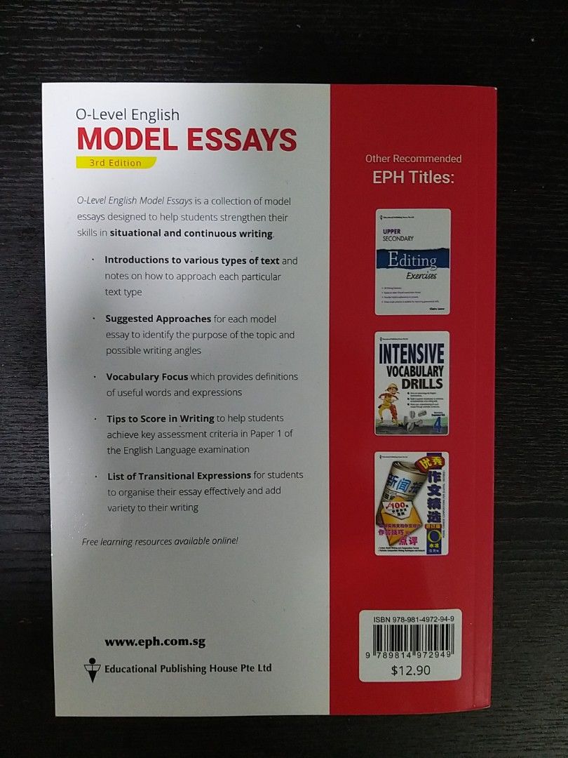 [NEW] O-Level English Model Essays (EPH), Hobbies & Toys, Books ...