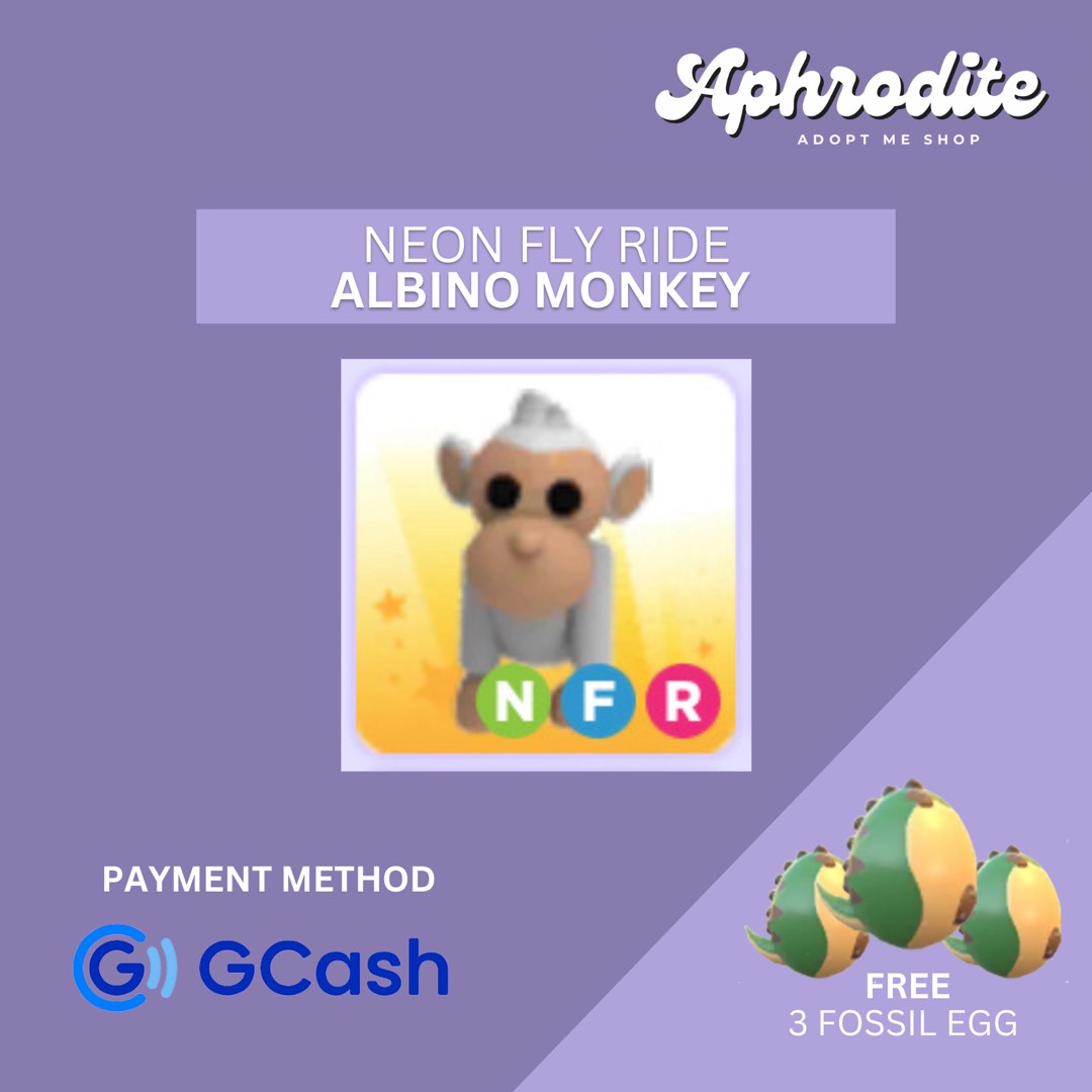 NFR Albino Monkey | Adopt Me Roblox, Hobbies & Toys, Toys & Games on ...