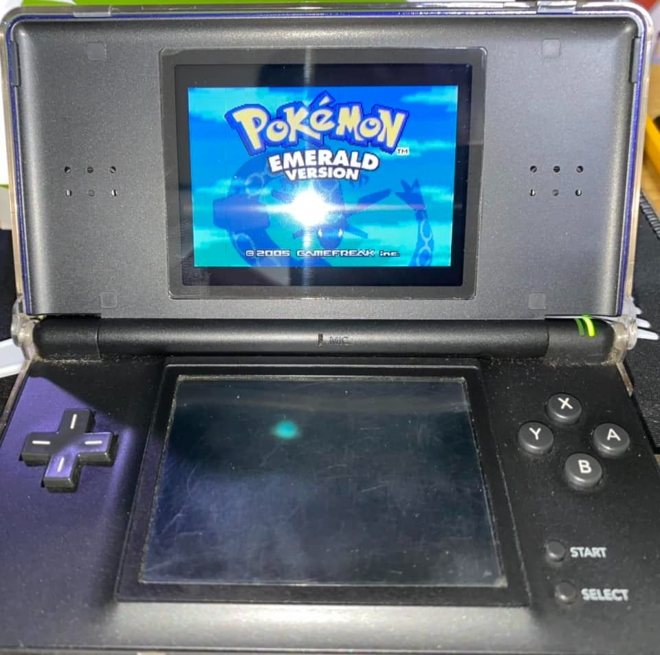 Nintendo DS Lite with Emerald and Pokemon Mystery Dungeon Red Rescue ...