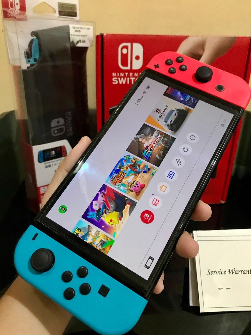 Nintendo switch Oled with games, Video Gaming, Video Game Consoles, Nintendo on Carousell