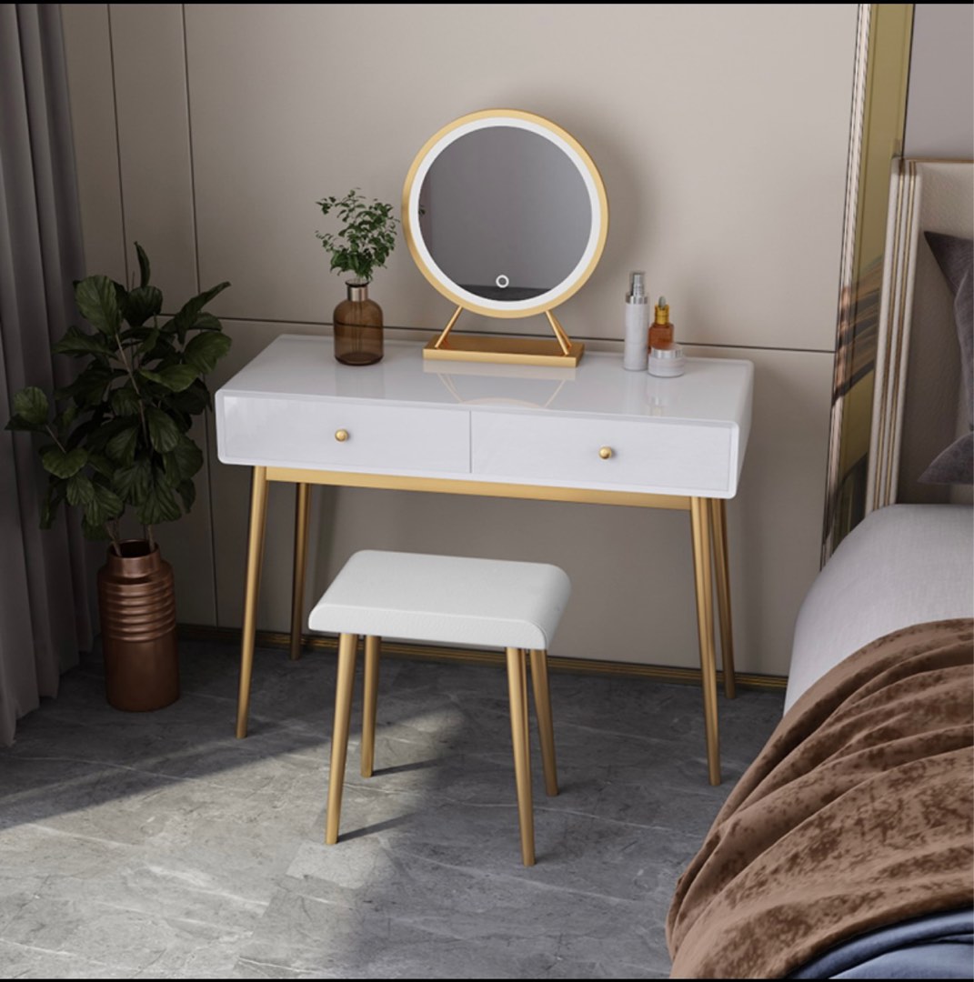 Nordic dressing table / Dresser table, Furniture & Home Living ...