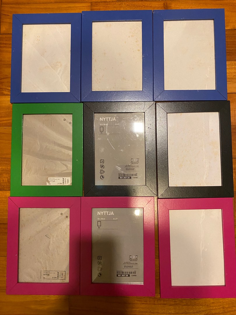 NYTTJA ikea frames (bundle of 9, Furniture & Home Living, Home Decor ...