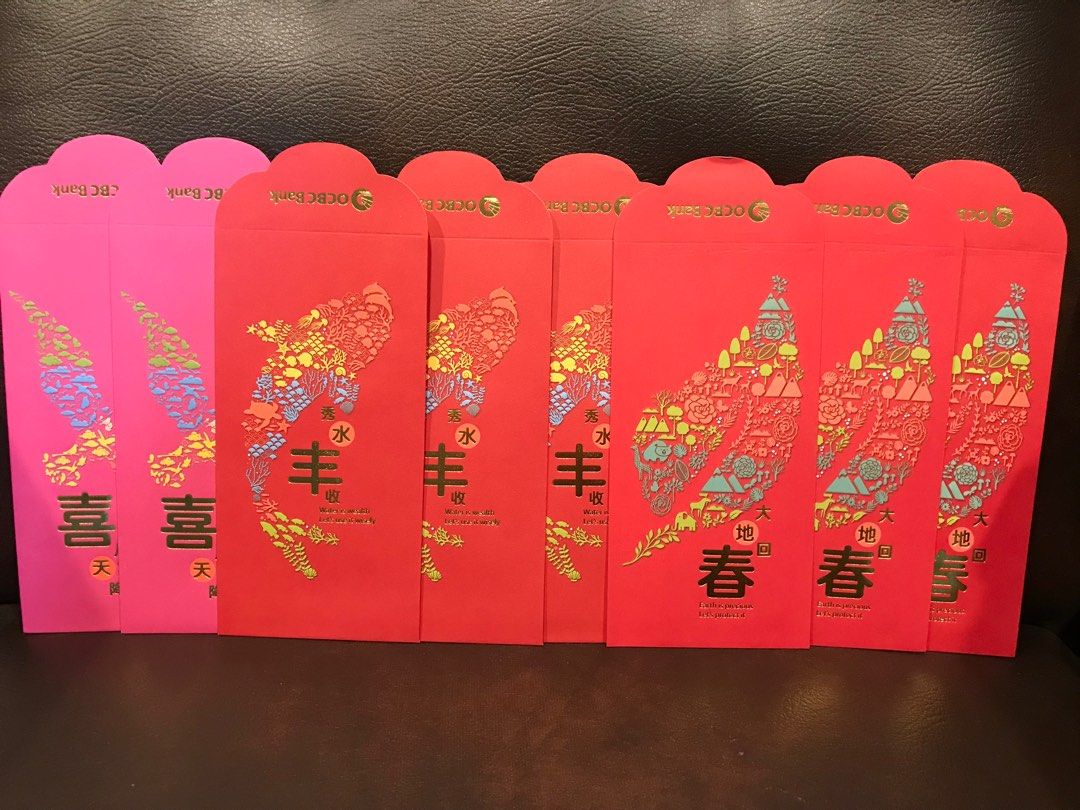 OCBC Ang Pow Packets (8 Pcs), Hobbies & Toys, Stationery & Craft ...