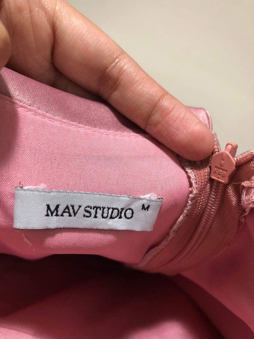 Old rose mav studio gown, Women's Fashion, Dresses & Sets, Evening dresses & gowns on Carousell